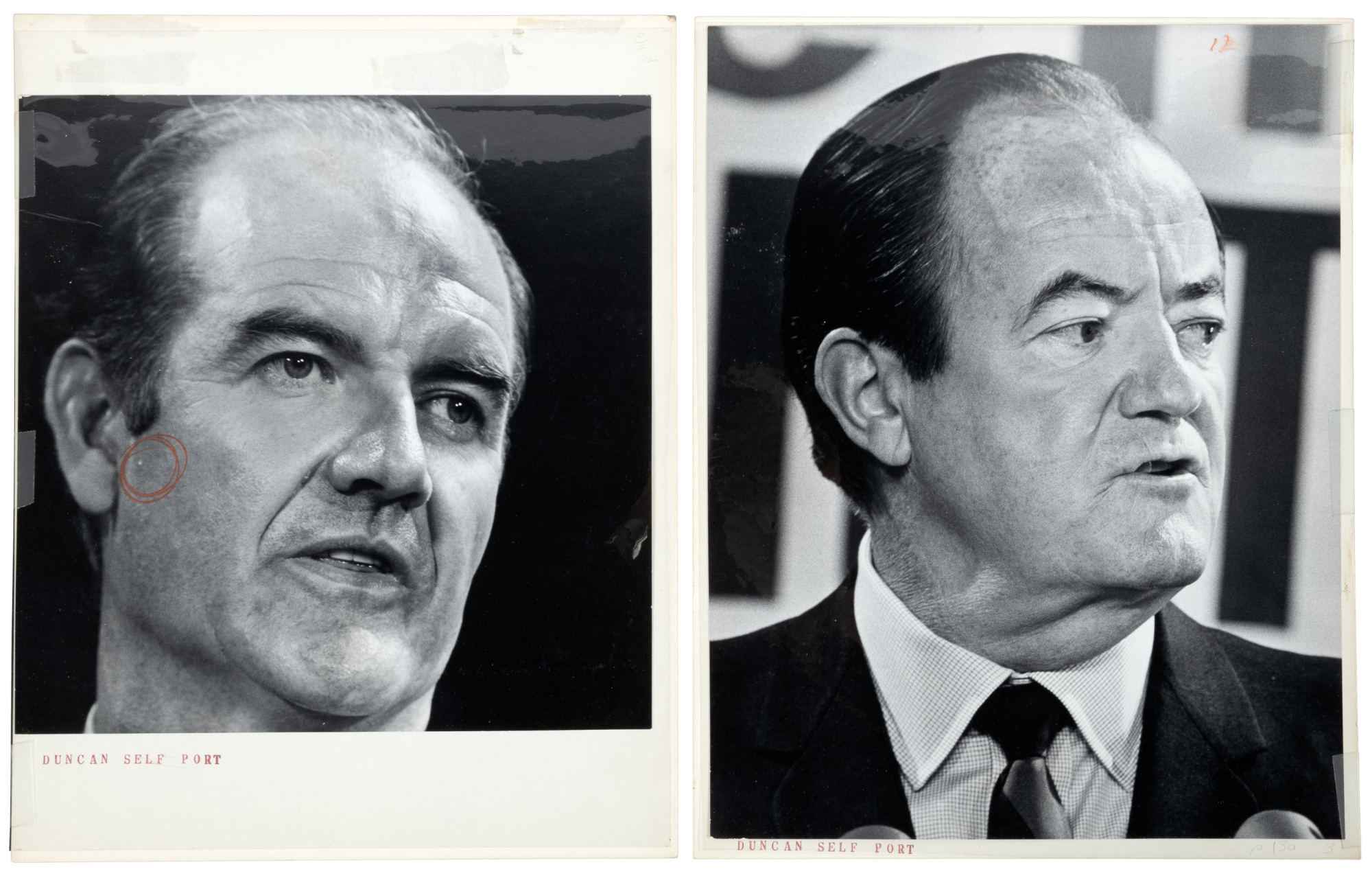 Nine original photographs from David Douglas Duncan's Self Portrait U.S ...