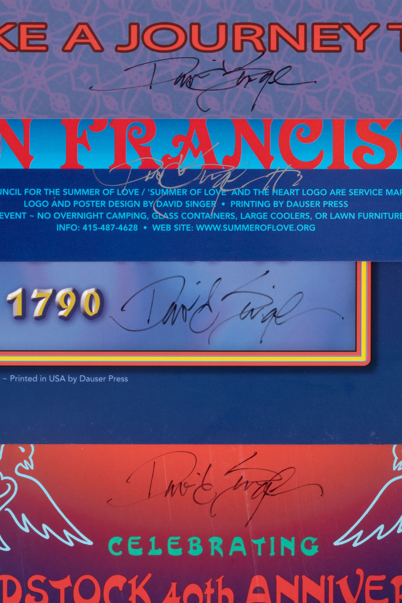 Four posters by David Singer