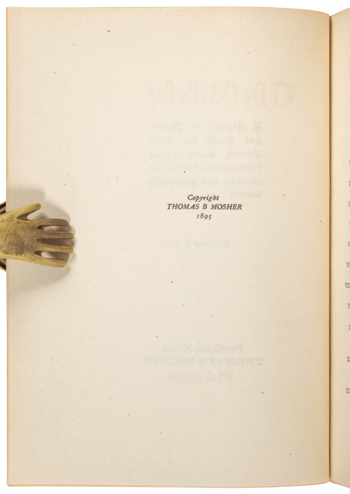 The Bibelot: A Reprint of Poetry and Prose for Book Lovers