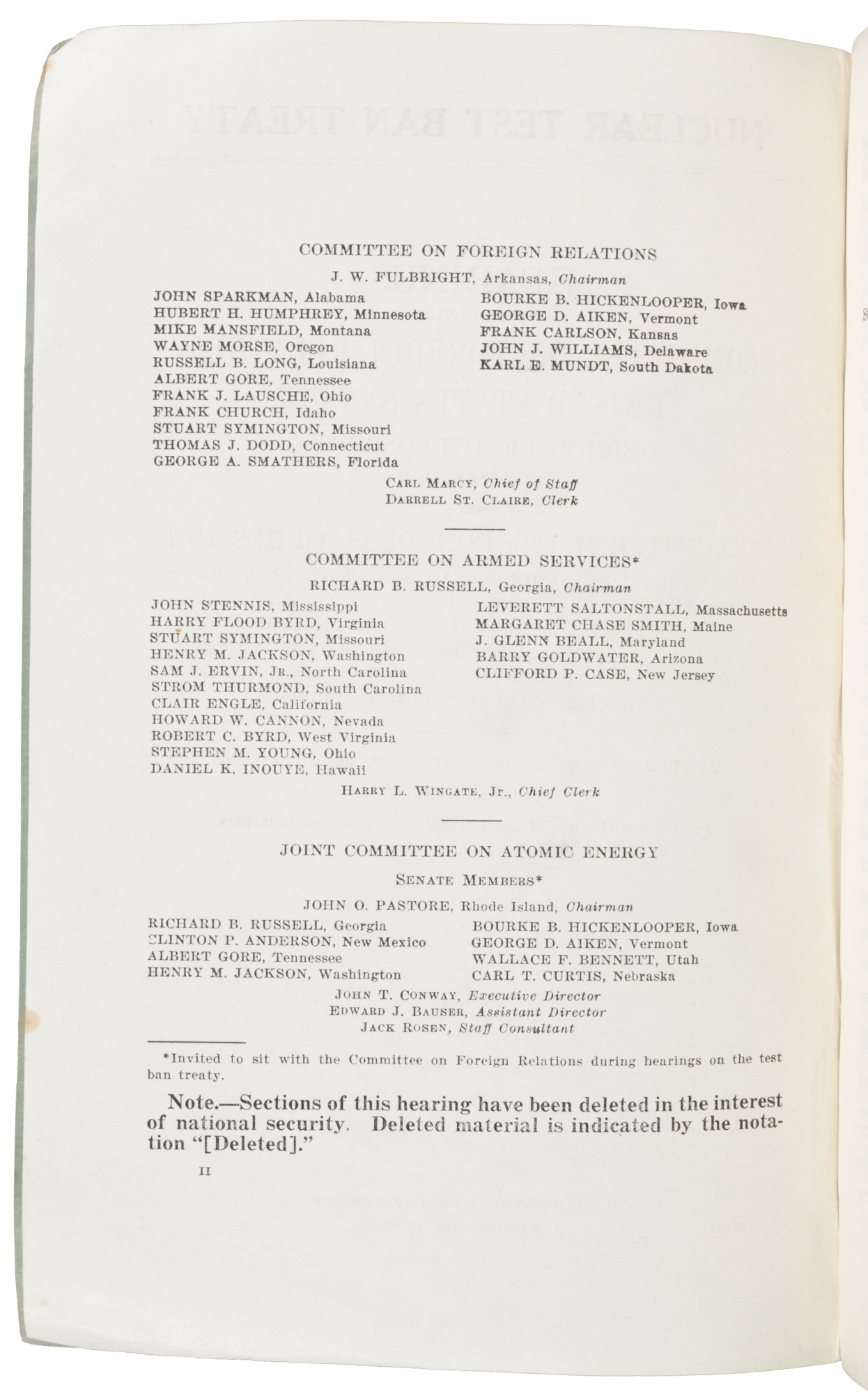 Two works relating to J. Robert Oppenheimer and the Nuclear Test Ban ...