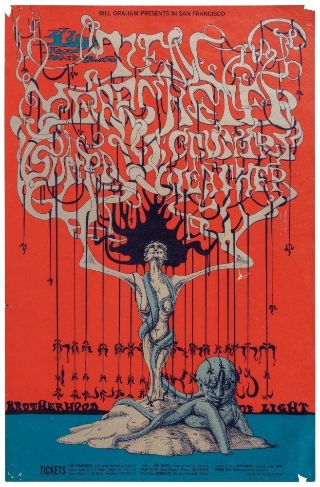 Seven Bill Graham Fillmore posters