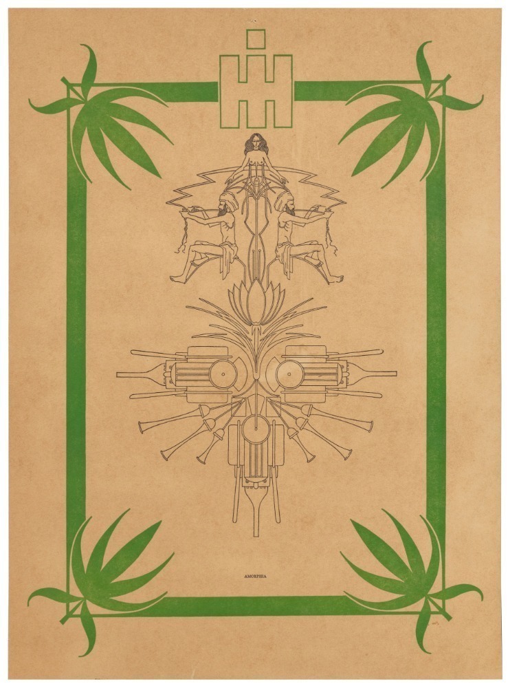 Five cannabis-themed posters