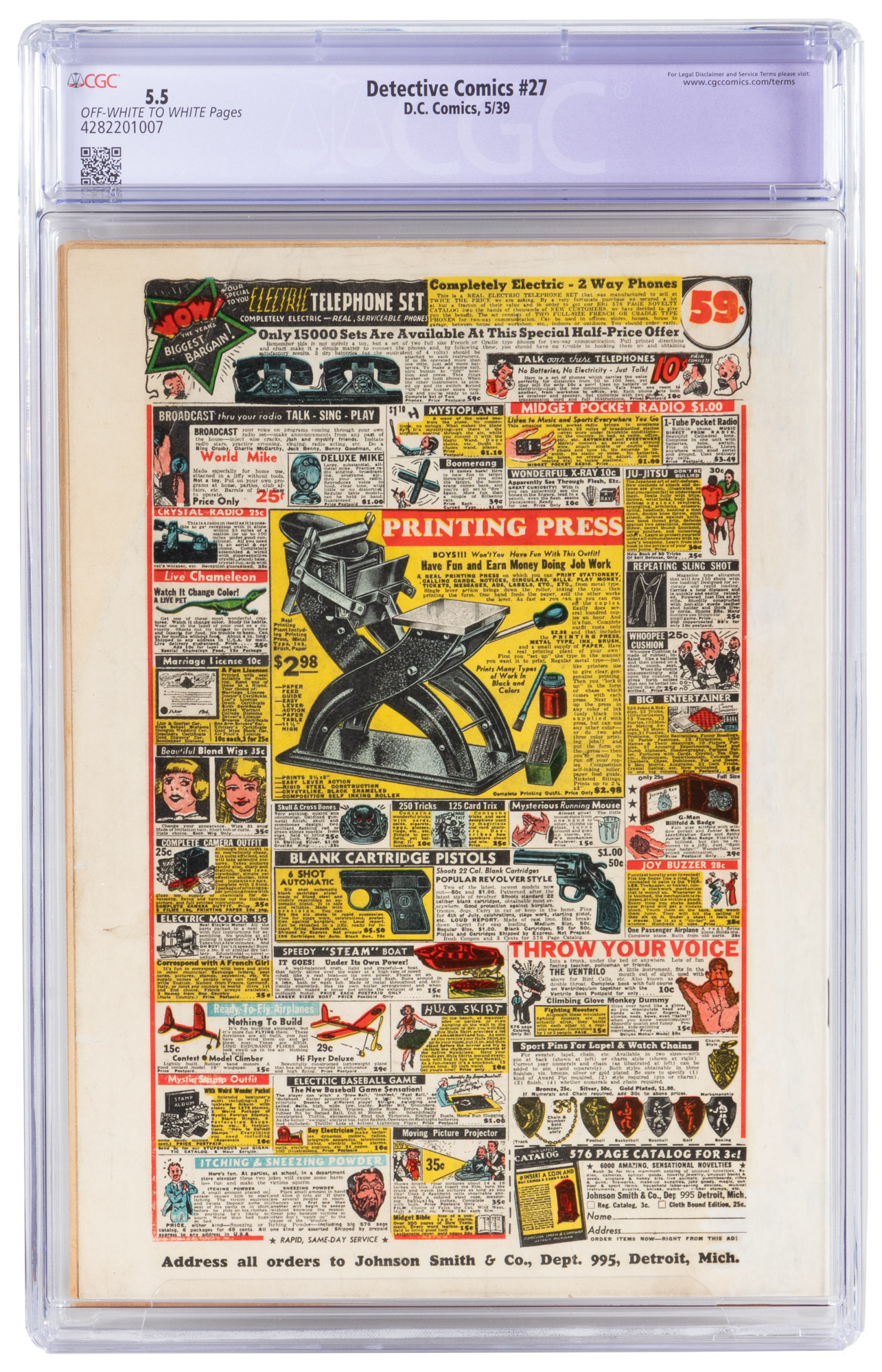 DETECTIVE COMICS No. 27 * 1st Appearance of BATMAN