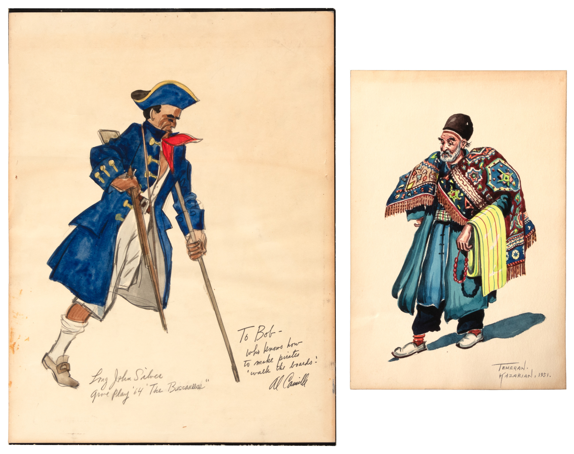 Collection of original art and posters from Bohemian Club performances