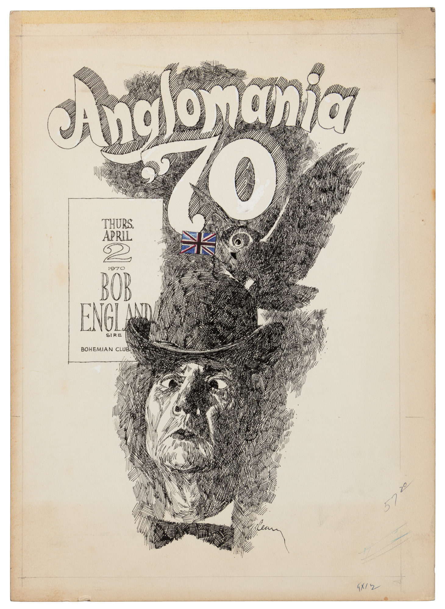 Collection of original art and posters from Bohemian Club performances