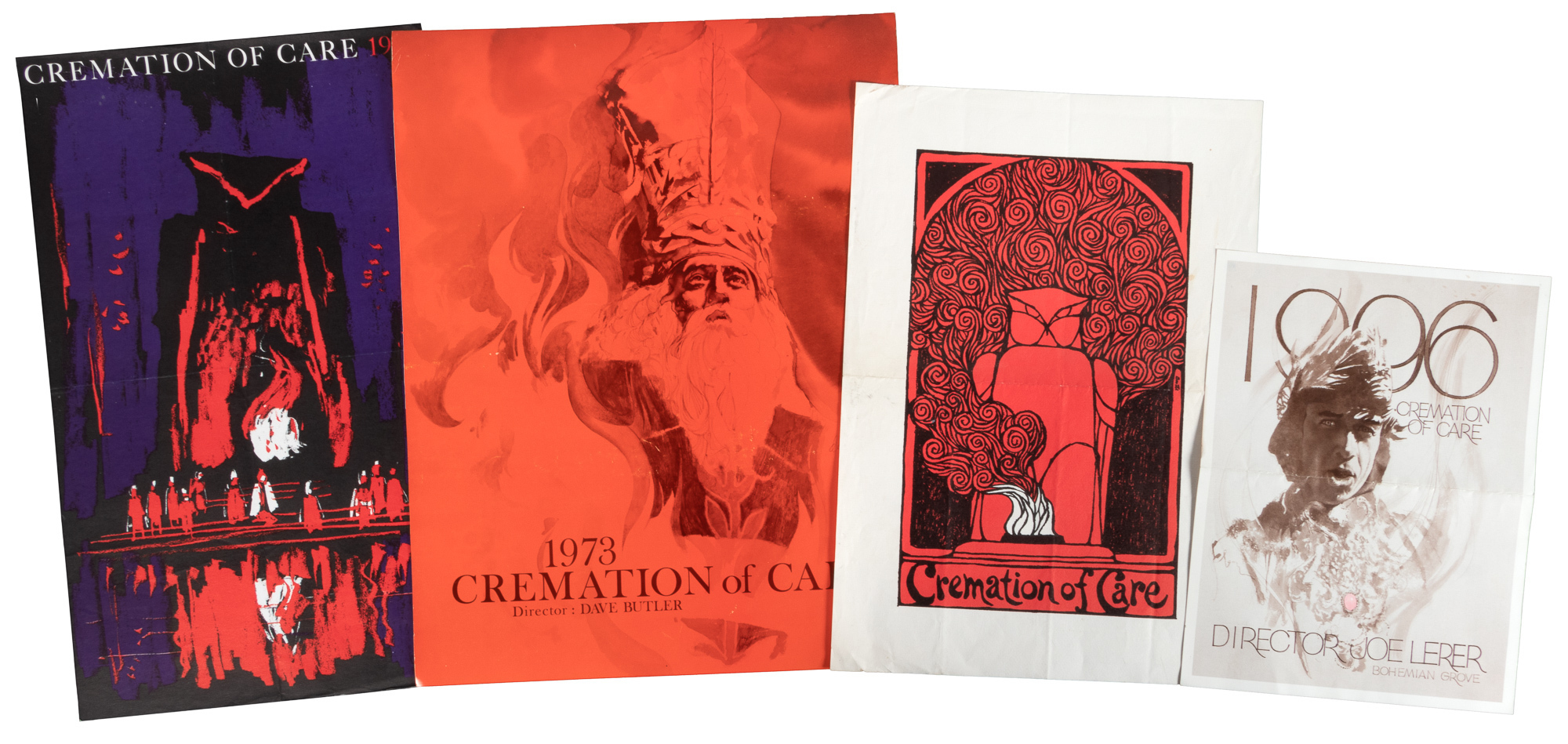 Collection of Bohemian Grove Cremation of Care broadsides and posters