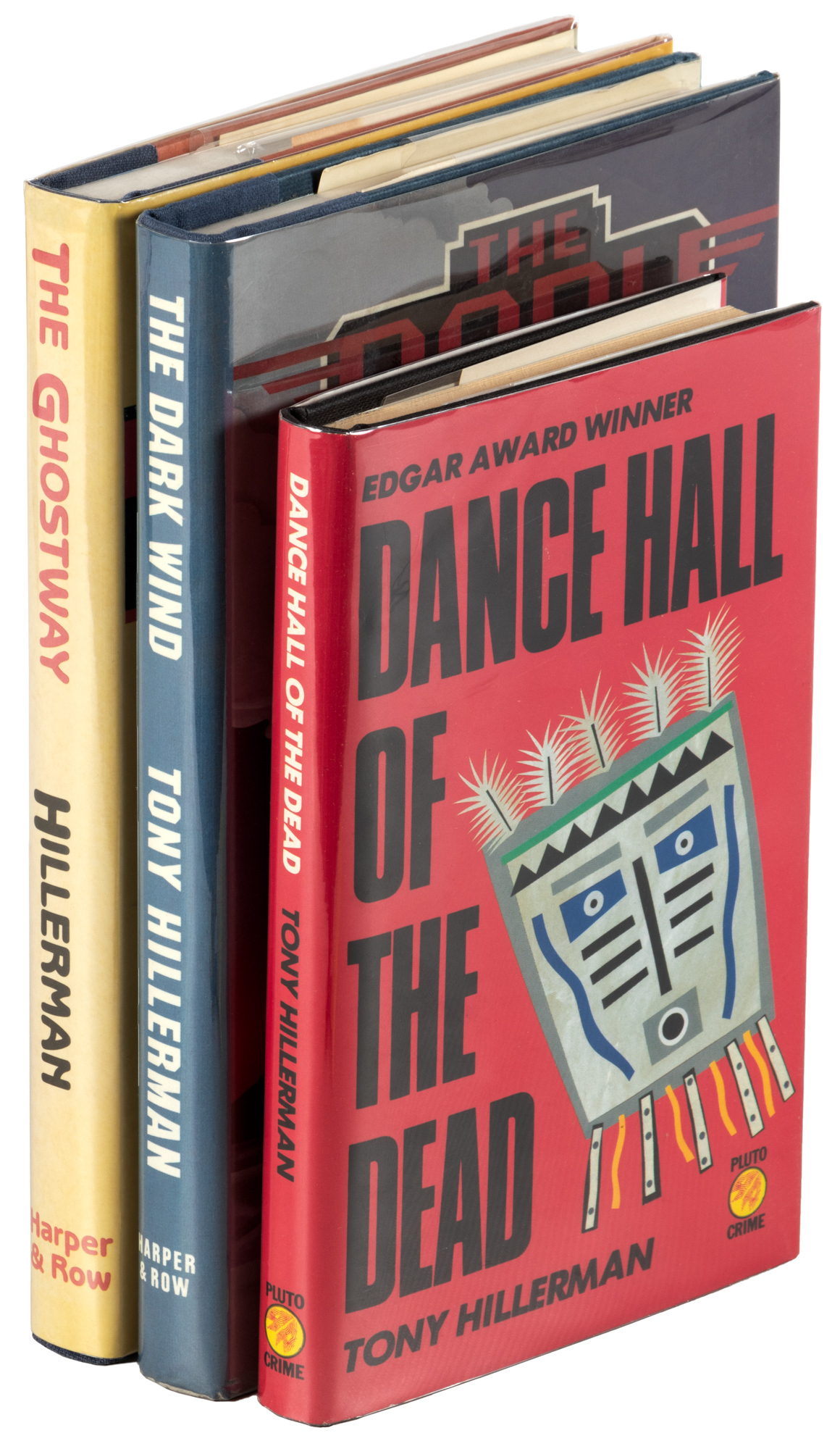 Three books signed by Tony Hillerman