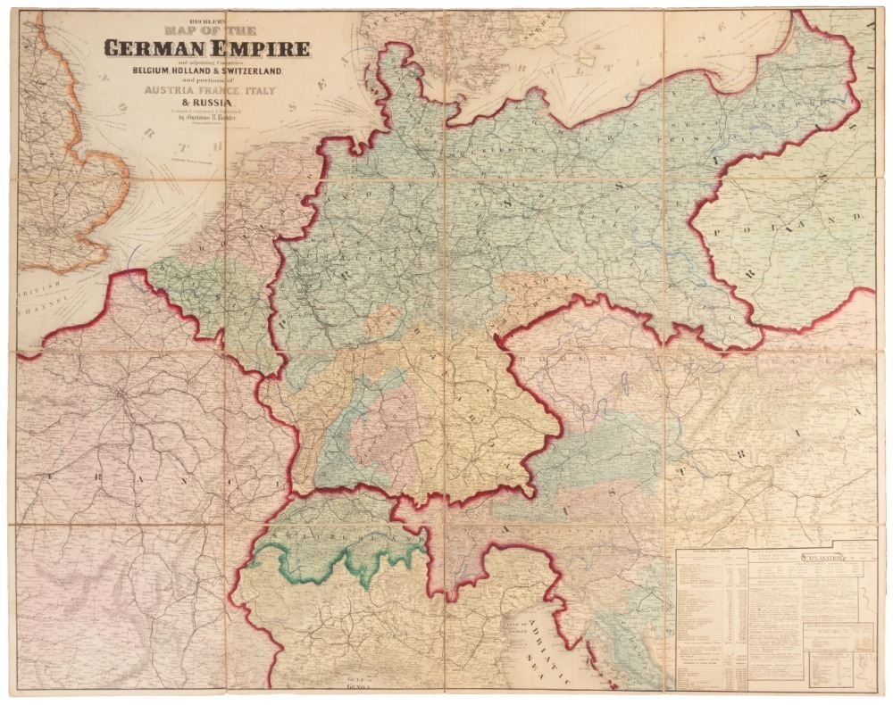 Bechler's Map of the German Empire