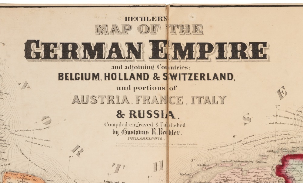 Bechler's Map of the German Empire