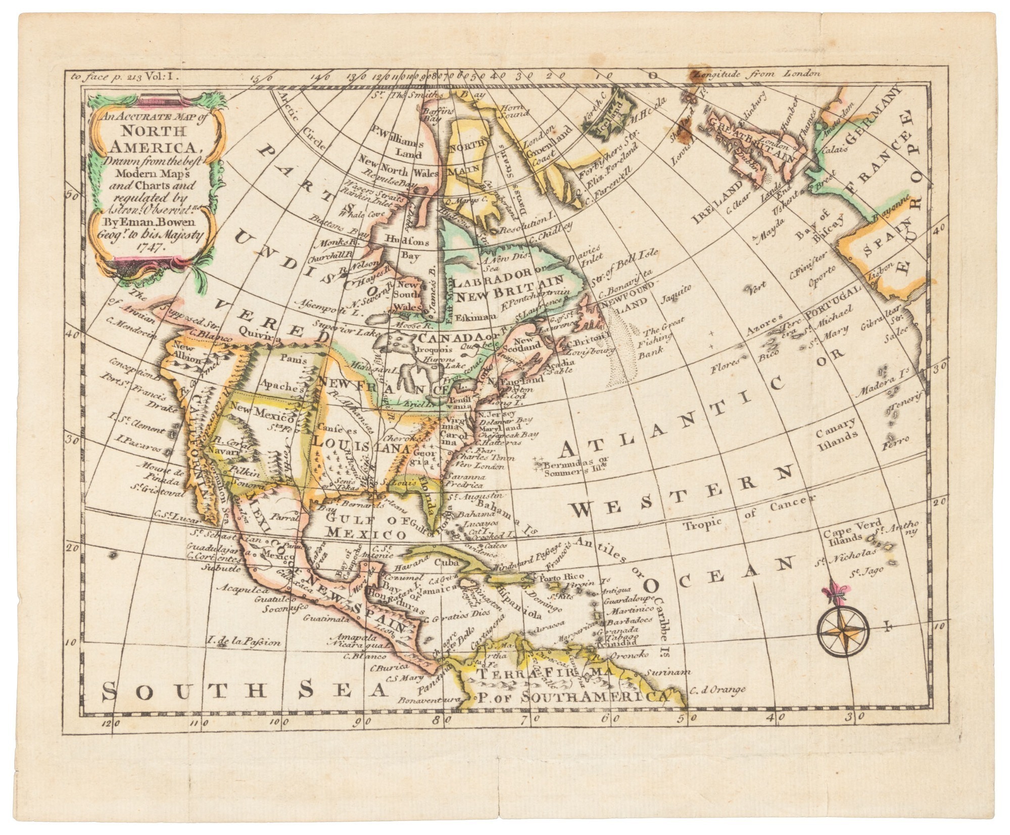 An Accurate Map of North America, Drawn from the Best Modern Maps and ...