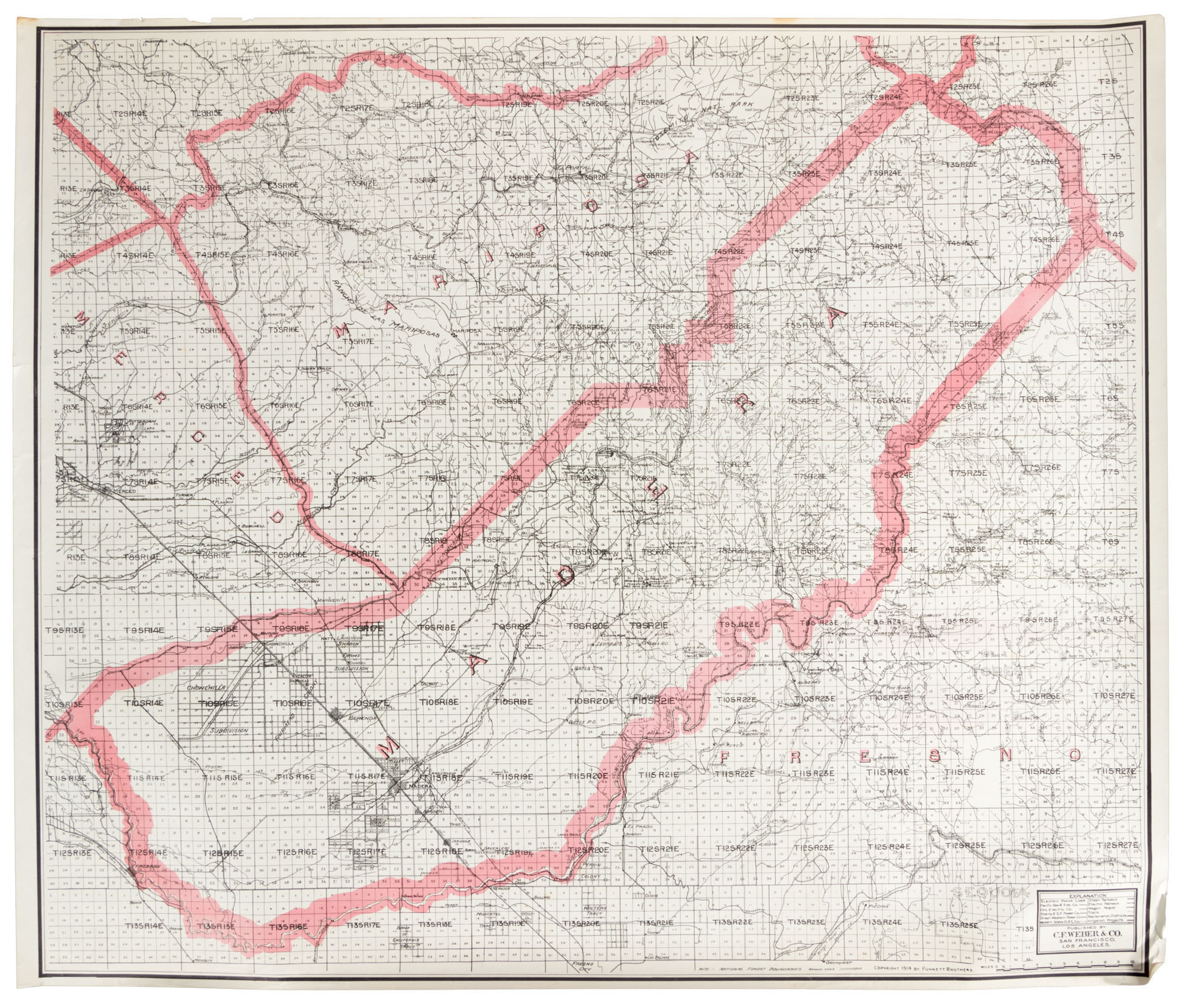 Weber's Map of Madera County, Cal.