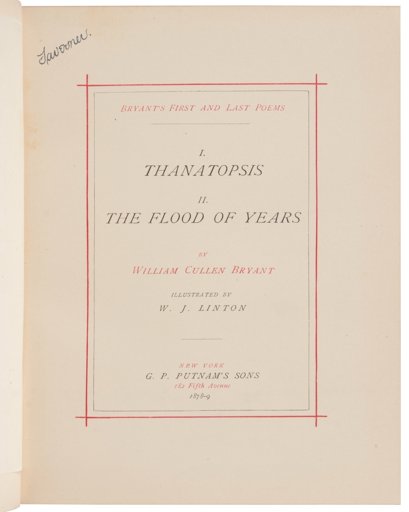 Five volumes of late 19th century poetry