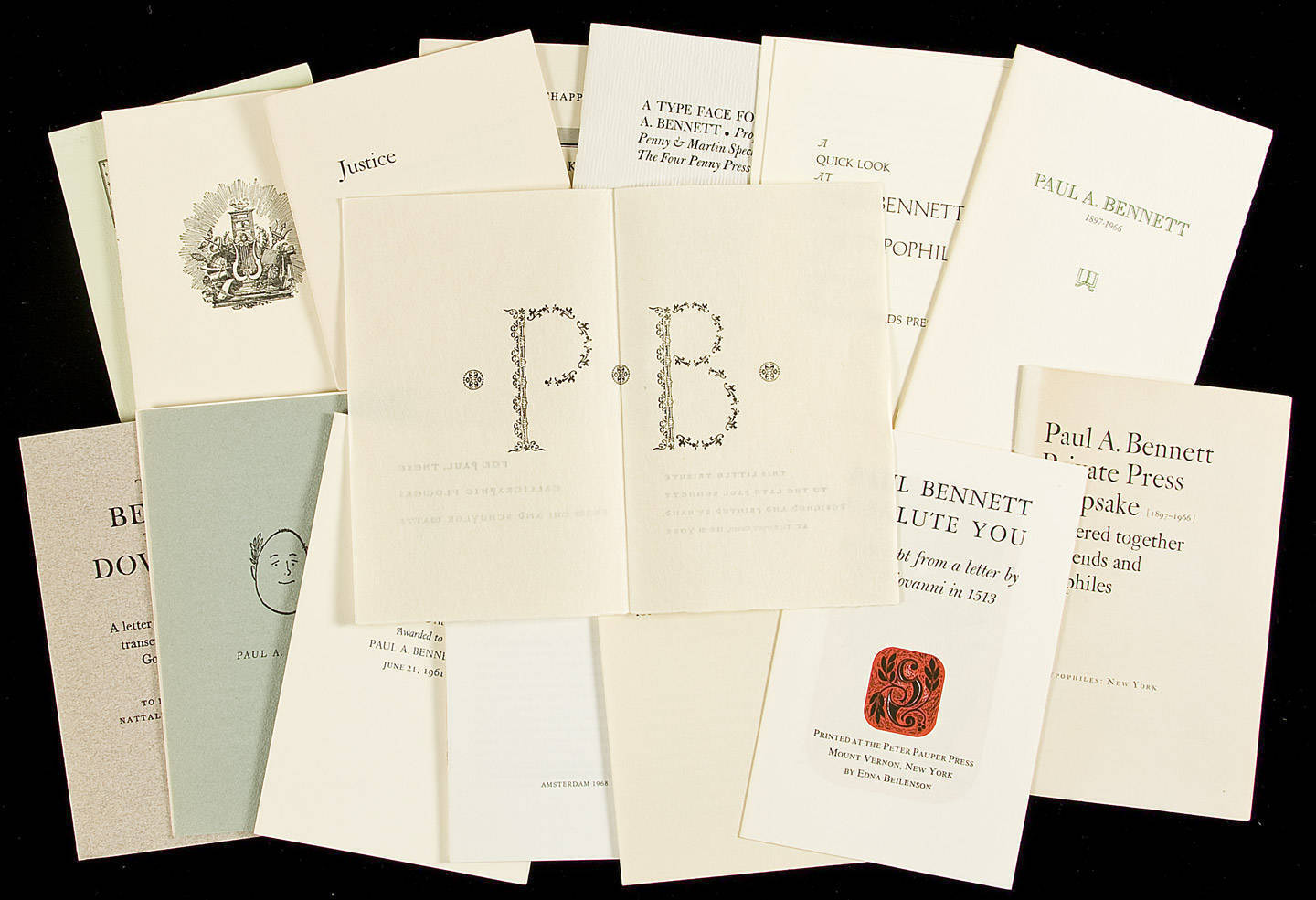 Collection of Typophiles Monographs, Chapbooks and Keepsakes
