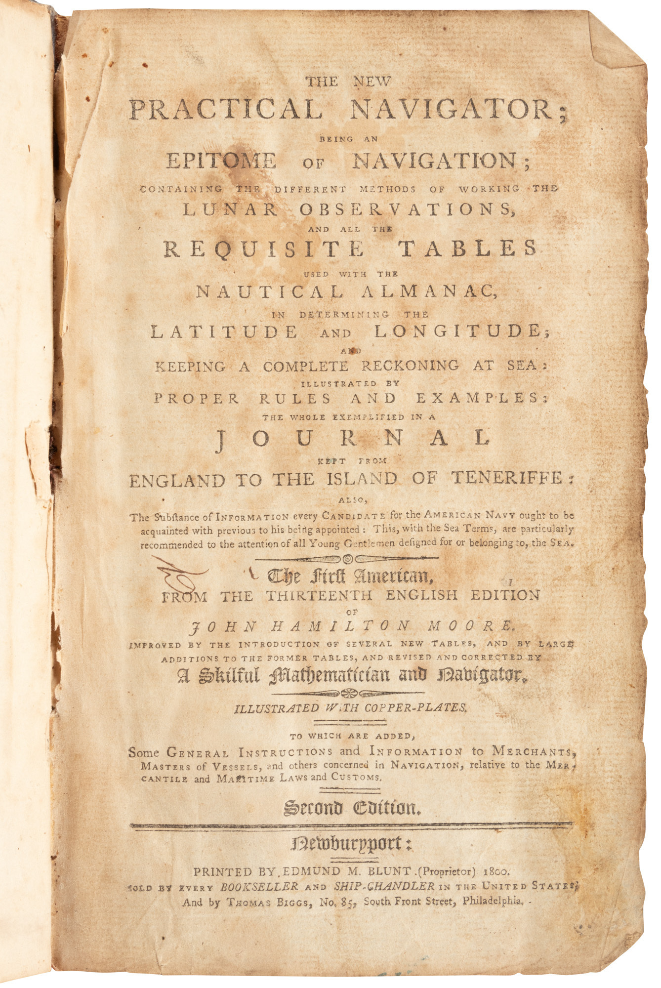 The New Practical Navigator; Being an Epitome of Navigation...