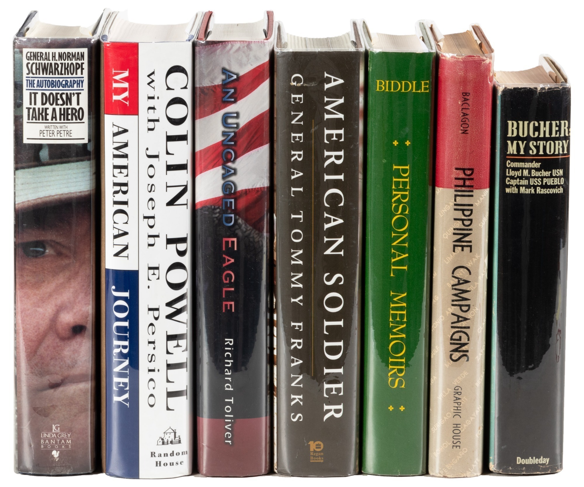Seven books by/about American Military Heroes