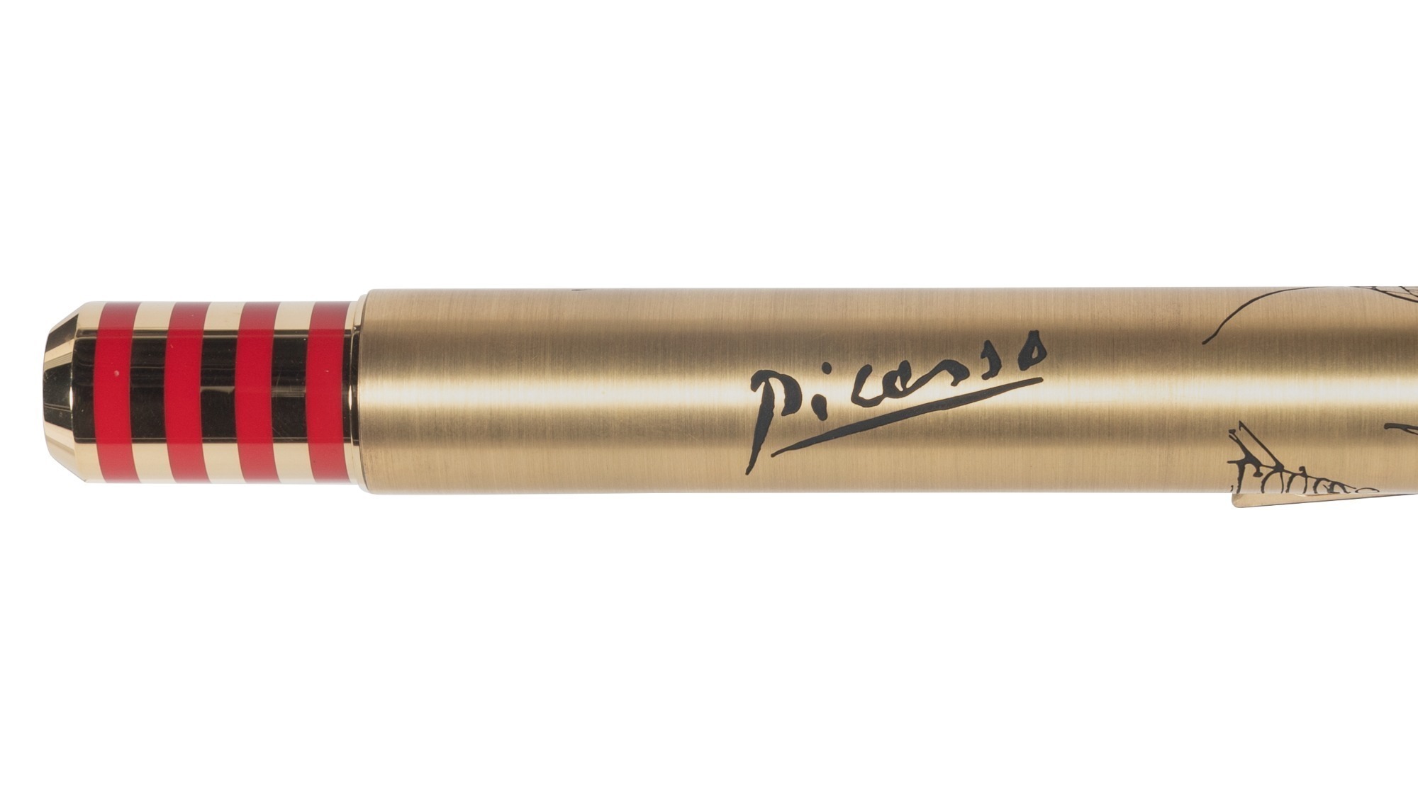 Picasso 18K Yellow Gold Limited Edition Skeleton Cap Fountain Pen