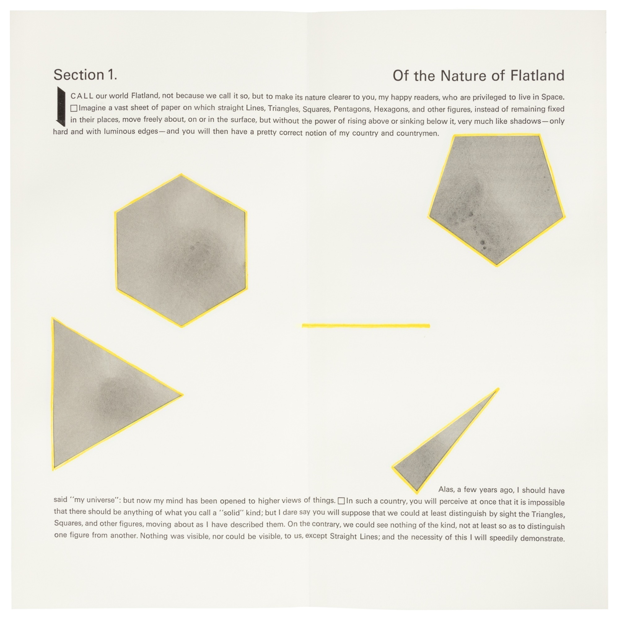 Flatland. A Romance of Many Dimensions