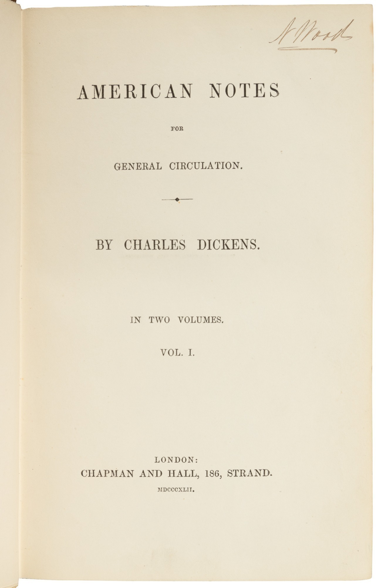 American Notes for General Circulation