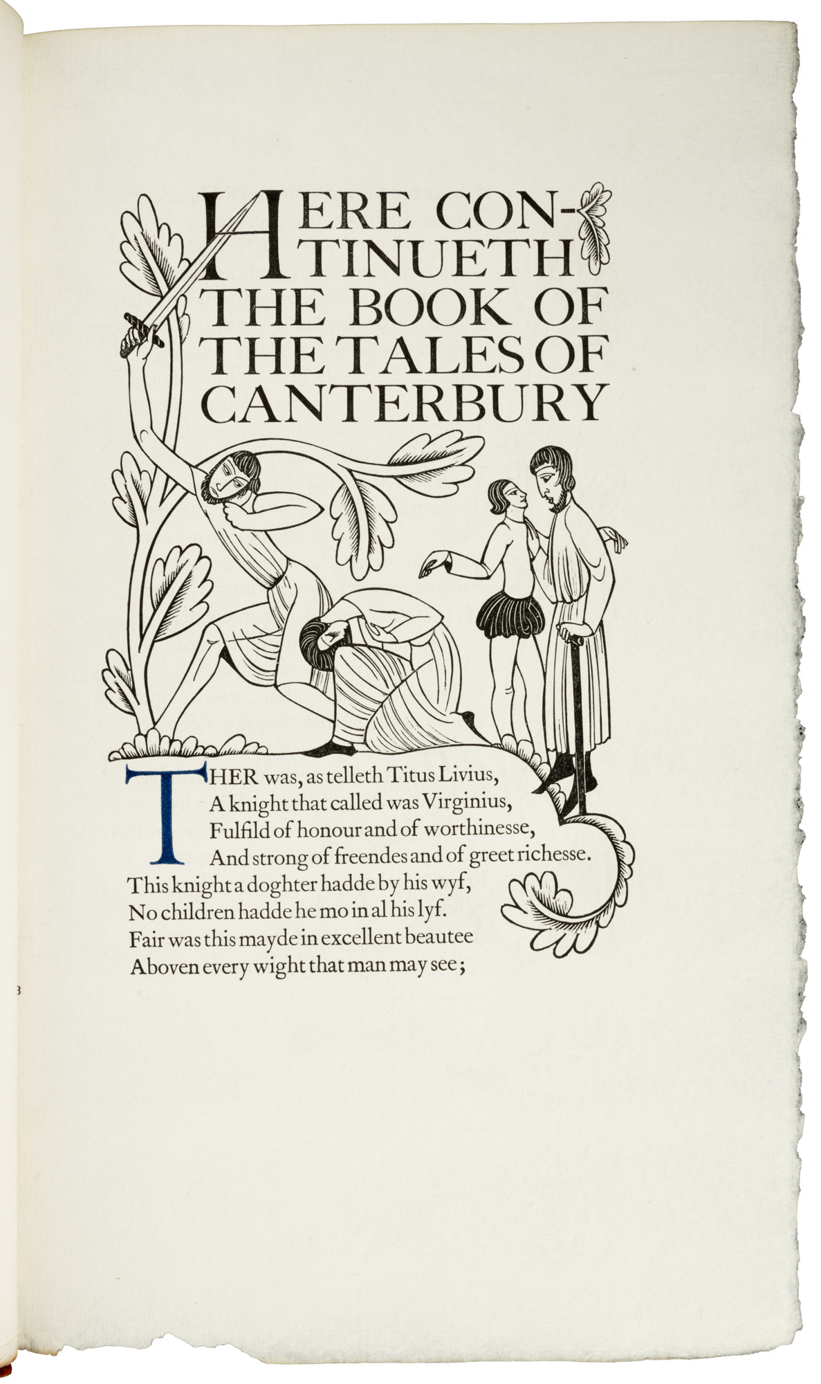 The Canterbury Tales...With Wood Engravings by Eric Gill