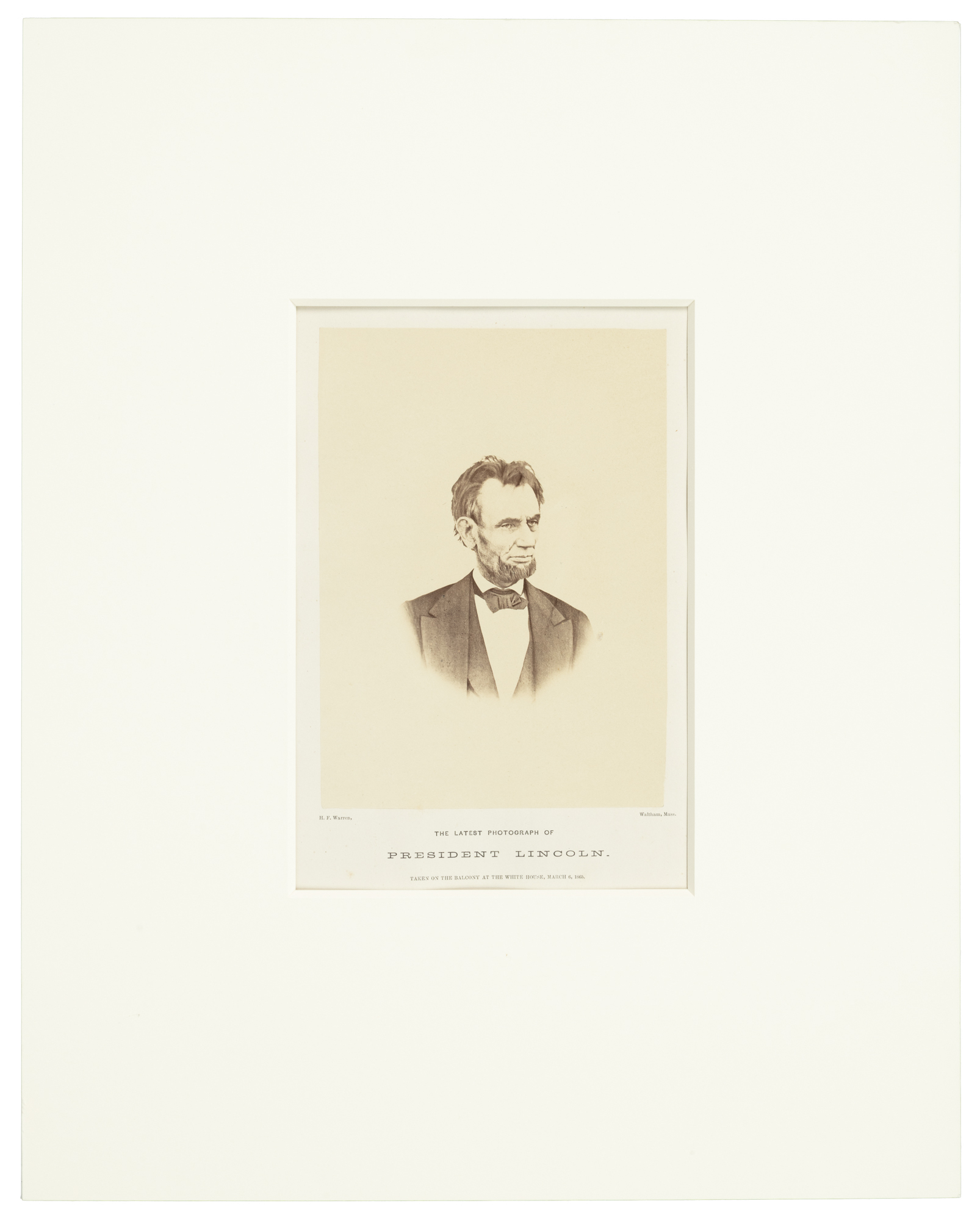 The Last Photograph of Abraham Lincoln