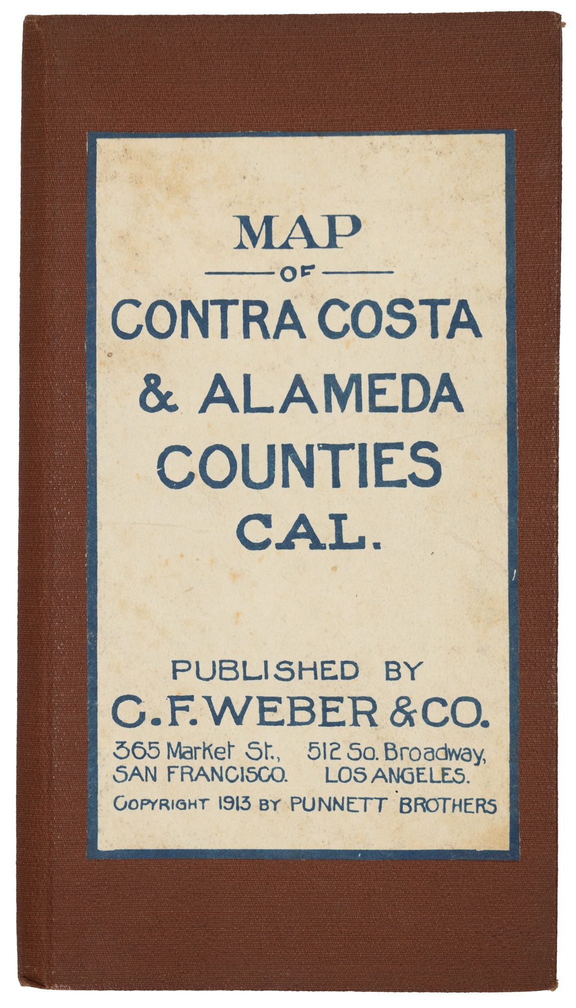 Map of Contra Costa & Alameda Counties, Cal.