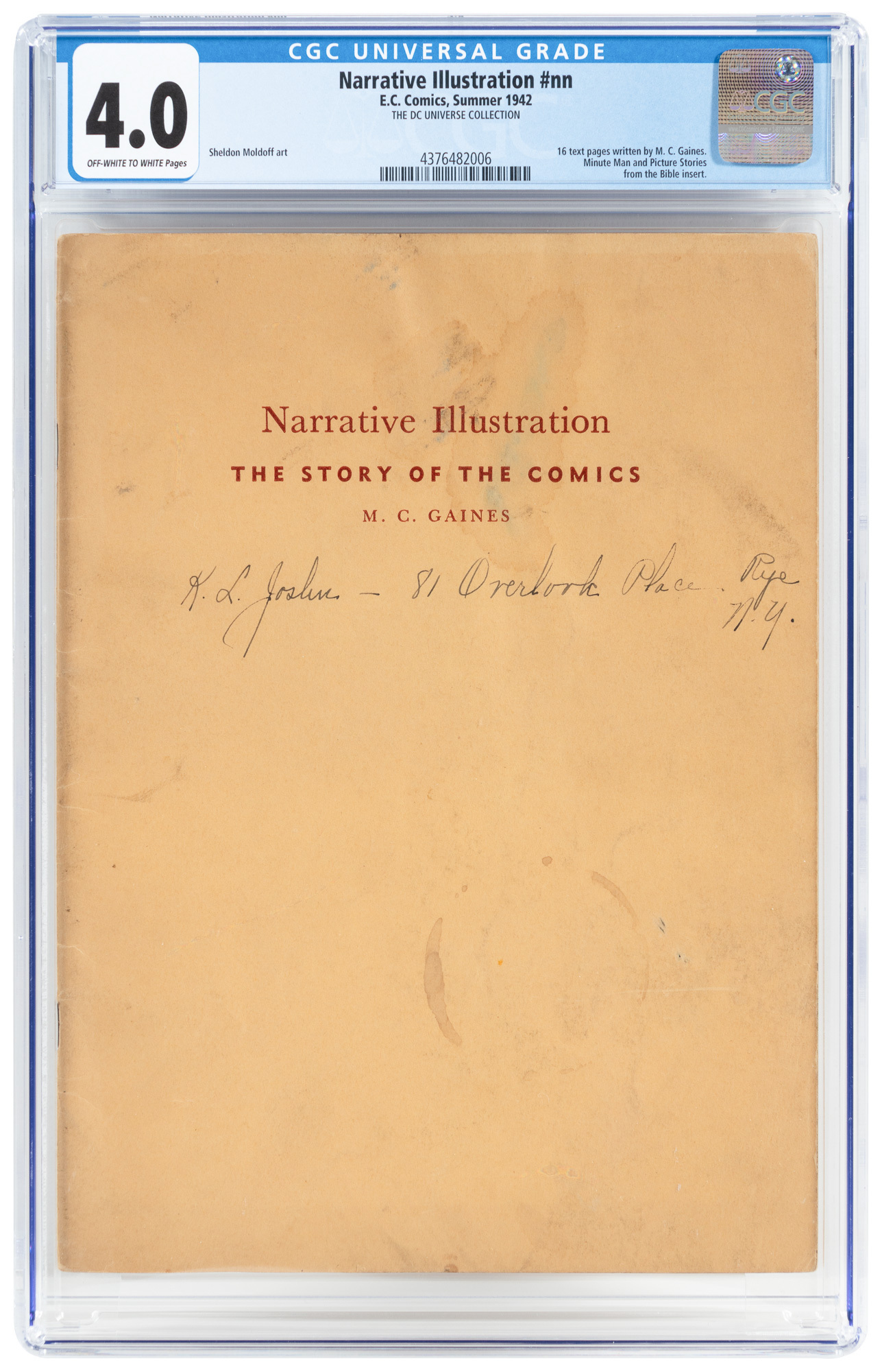 NARRATIVE ILLUSTRATION: The Story of Comics [No Number]