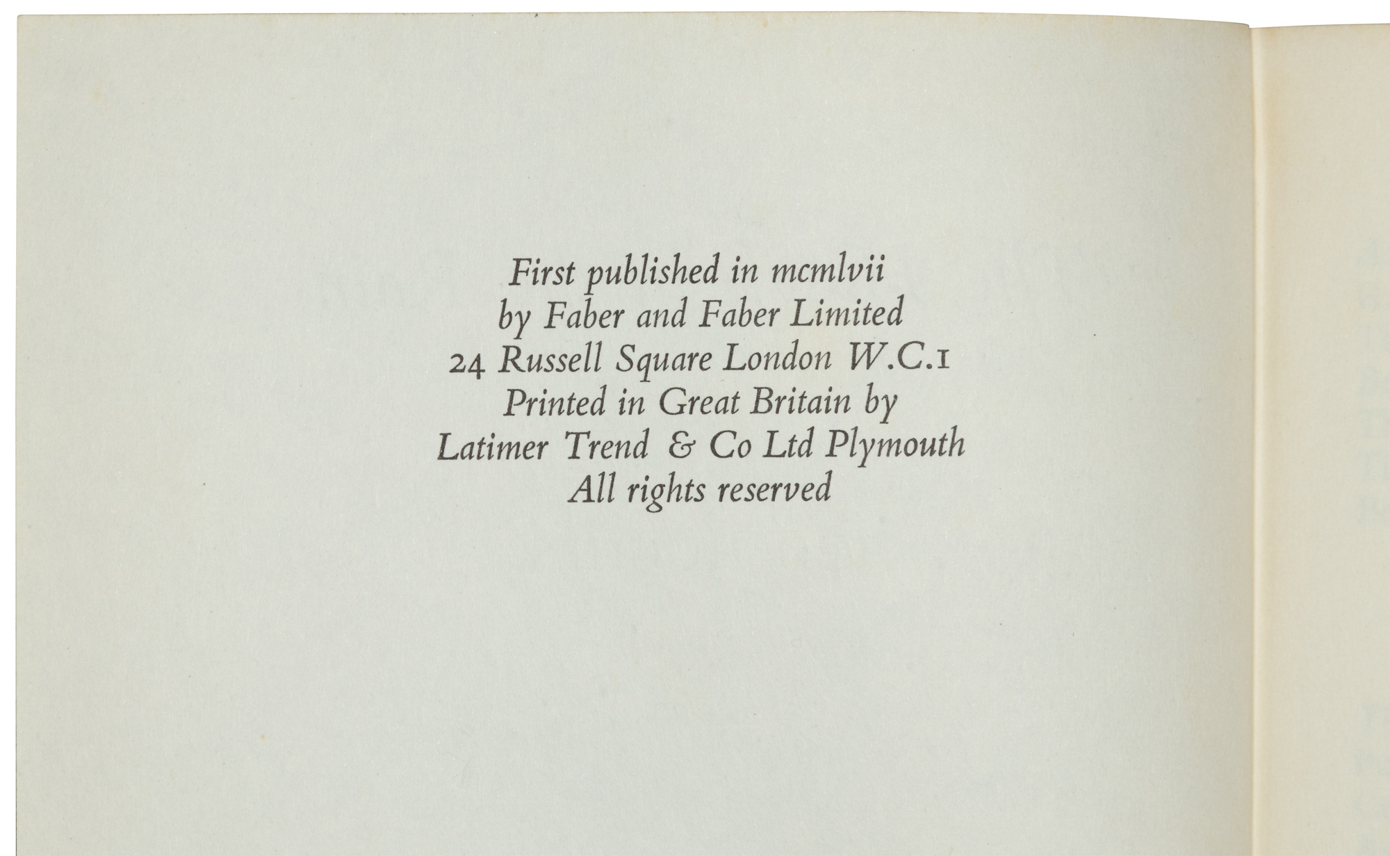 The Hawk in the Rain