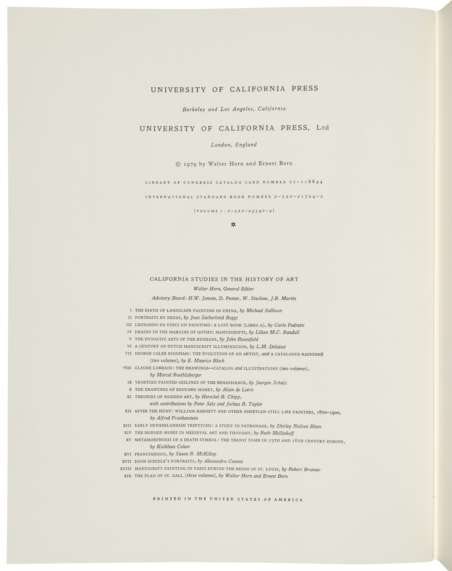 The Plan of St. Gall: A Study of the Architecture & Economy of, & Life ...