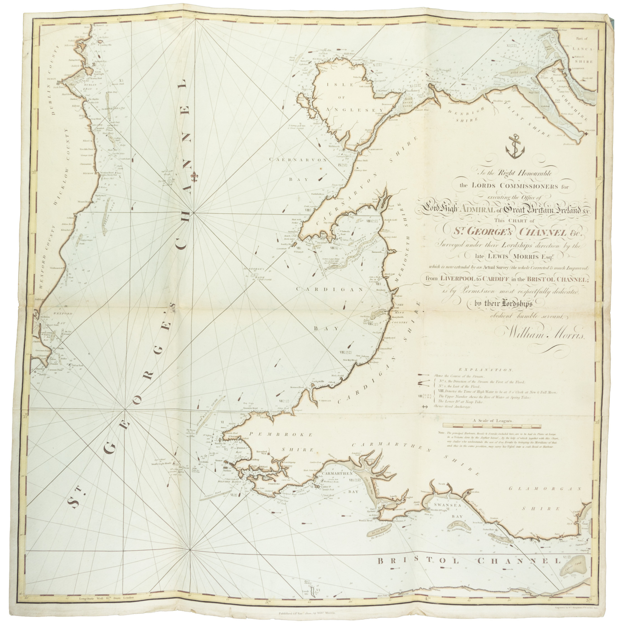 ...This chart of St. George's Channel &c... extended by an actual ...
