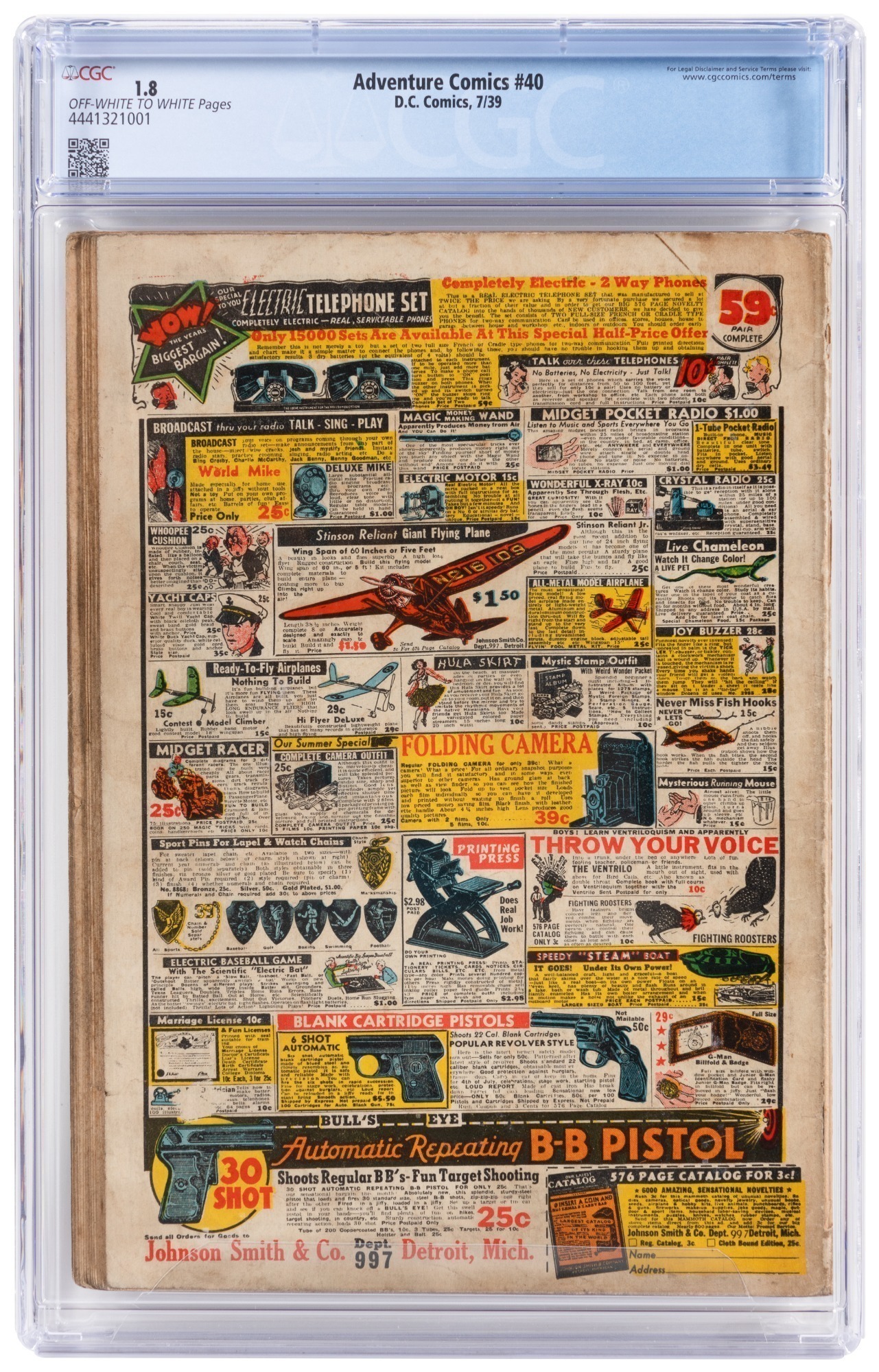 ADVENTURE COMICS No. 40 * The Sandman Begins