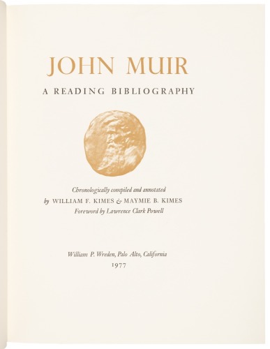John Muir: A Reading Bibliography