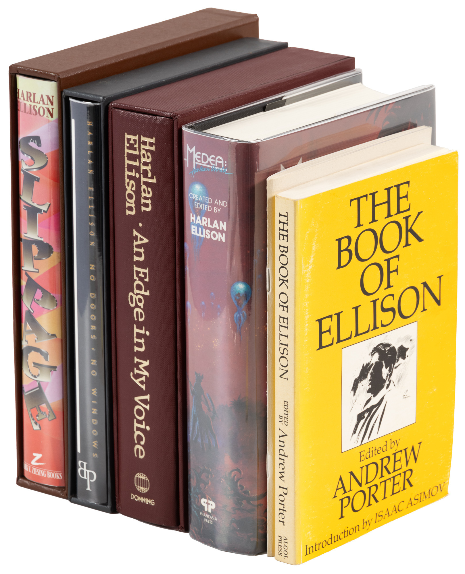Six small press volumes by Harlan Ellison