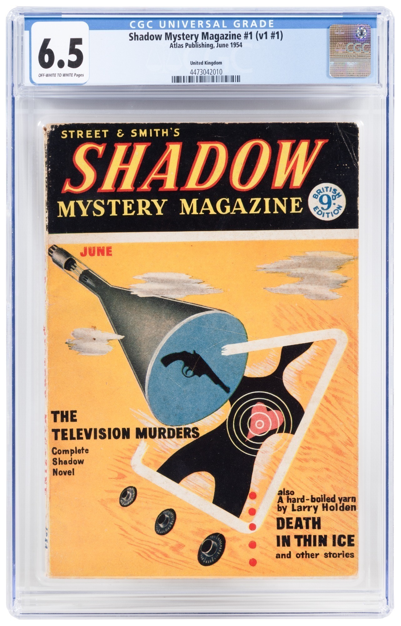 STREET & SMITH'S SHADOW MYSTERY MAGAZINE No. 1 (Vol. 1, No. 1) UK June 1954