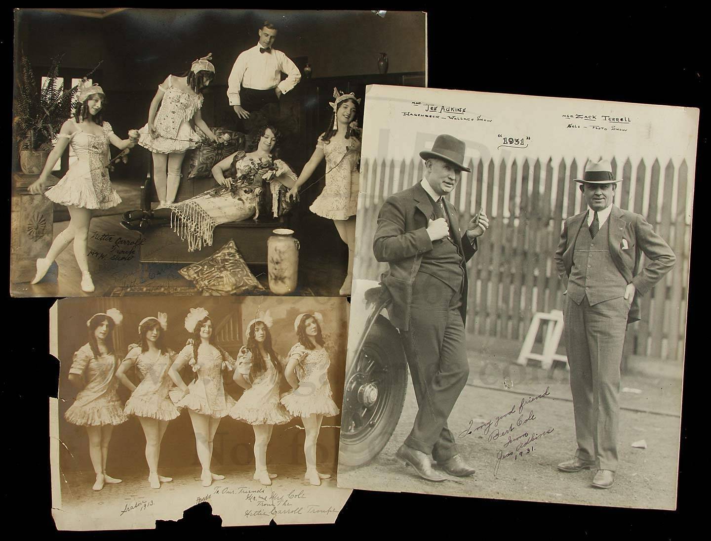 Large archive of circus photographs from the collection of Bert Cole