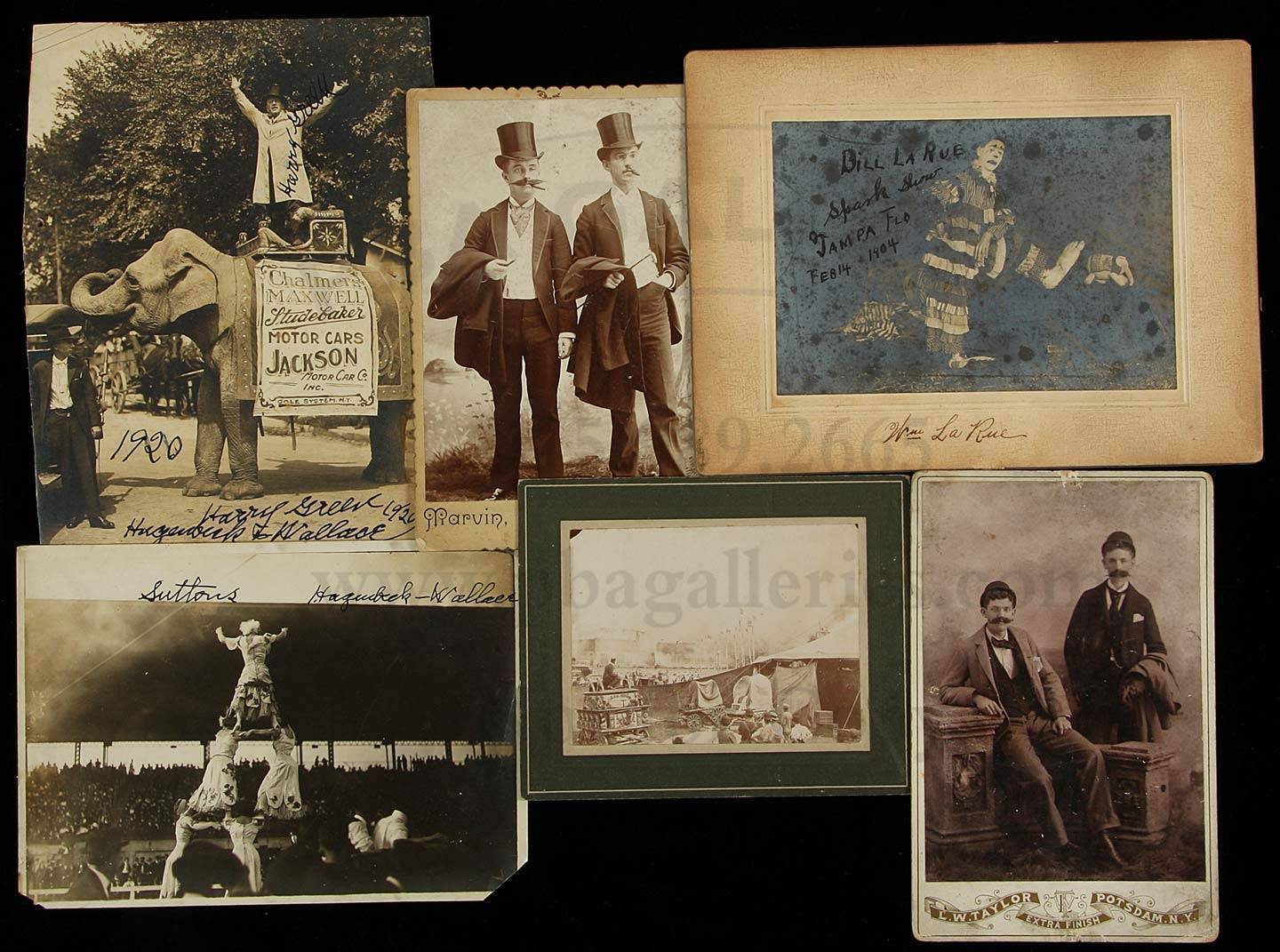 Large archive of circus photographs from the collection of Bert Cole