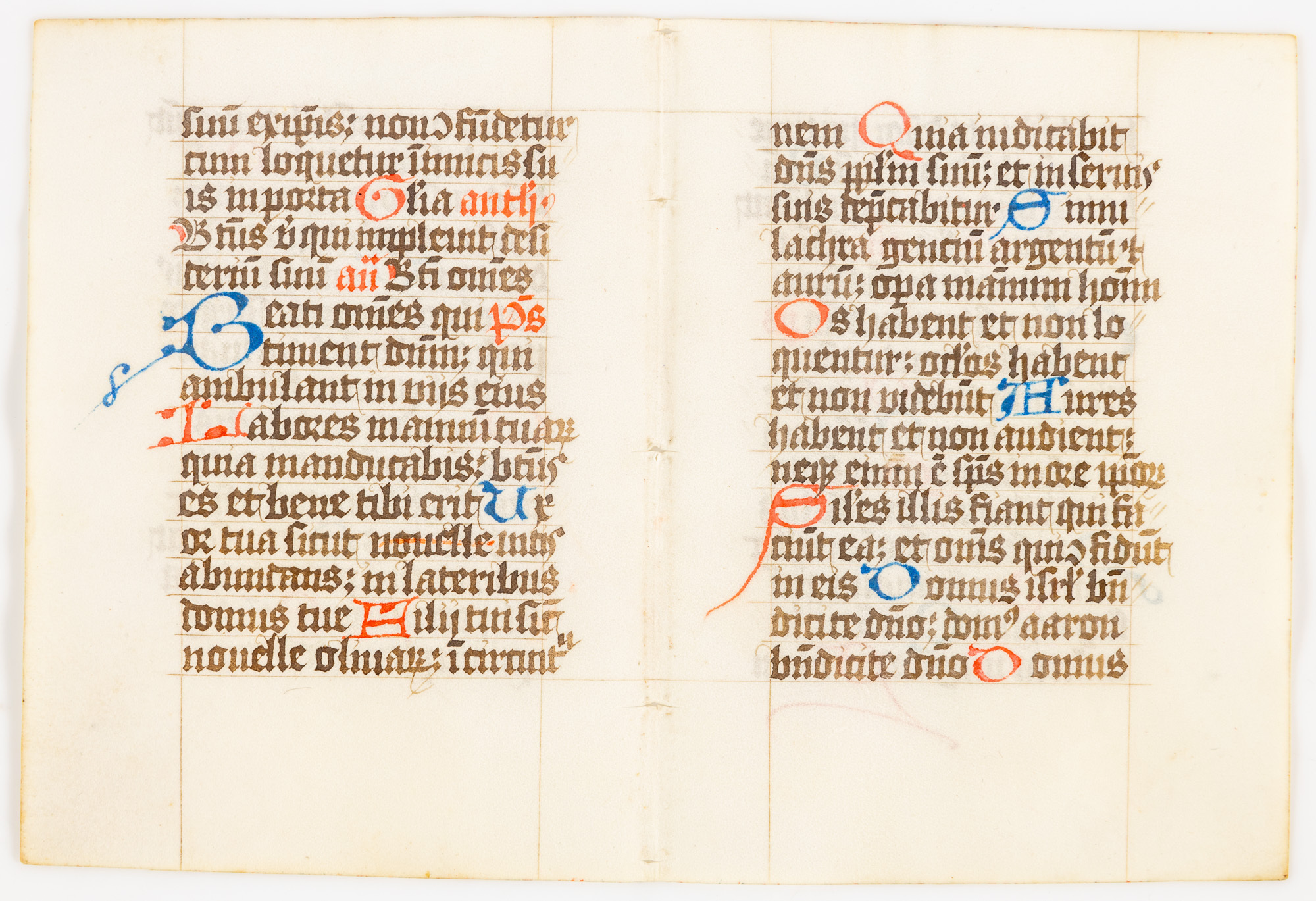Medieval manuscript bifolium