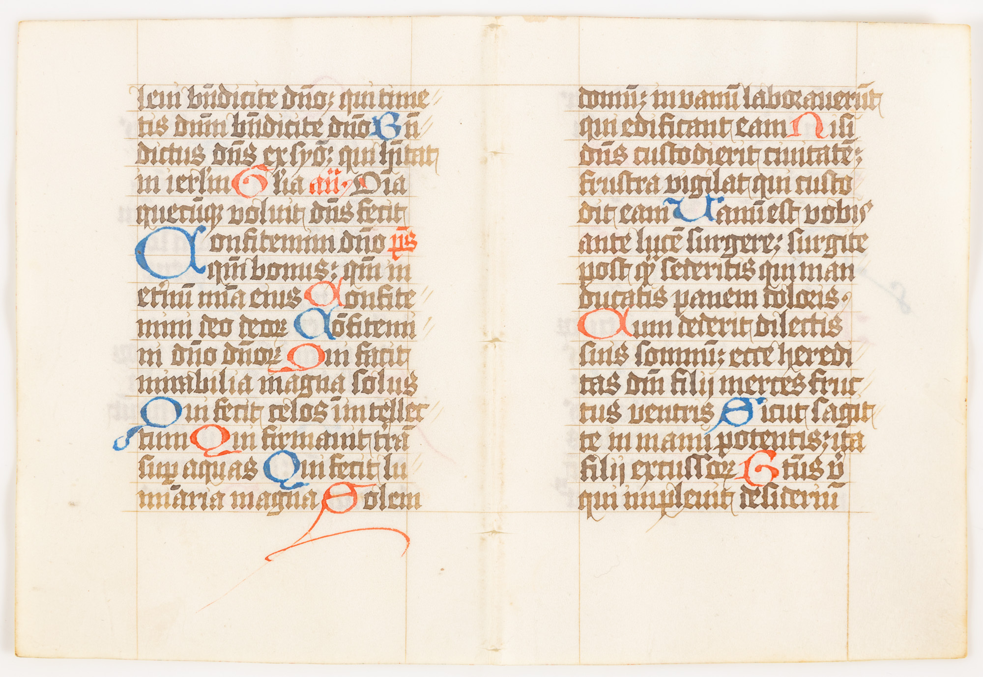Medieval manuscript bifolium