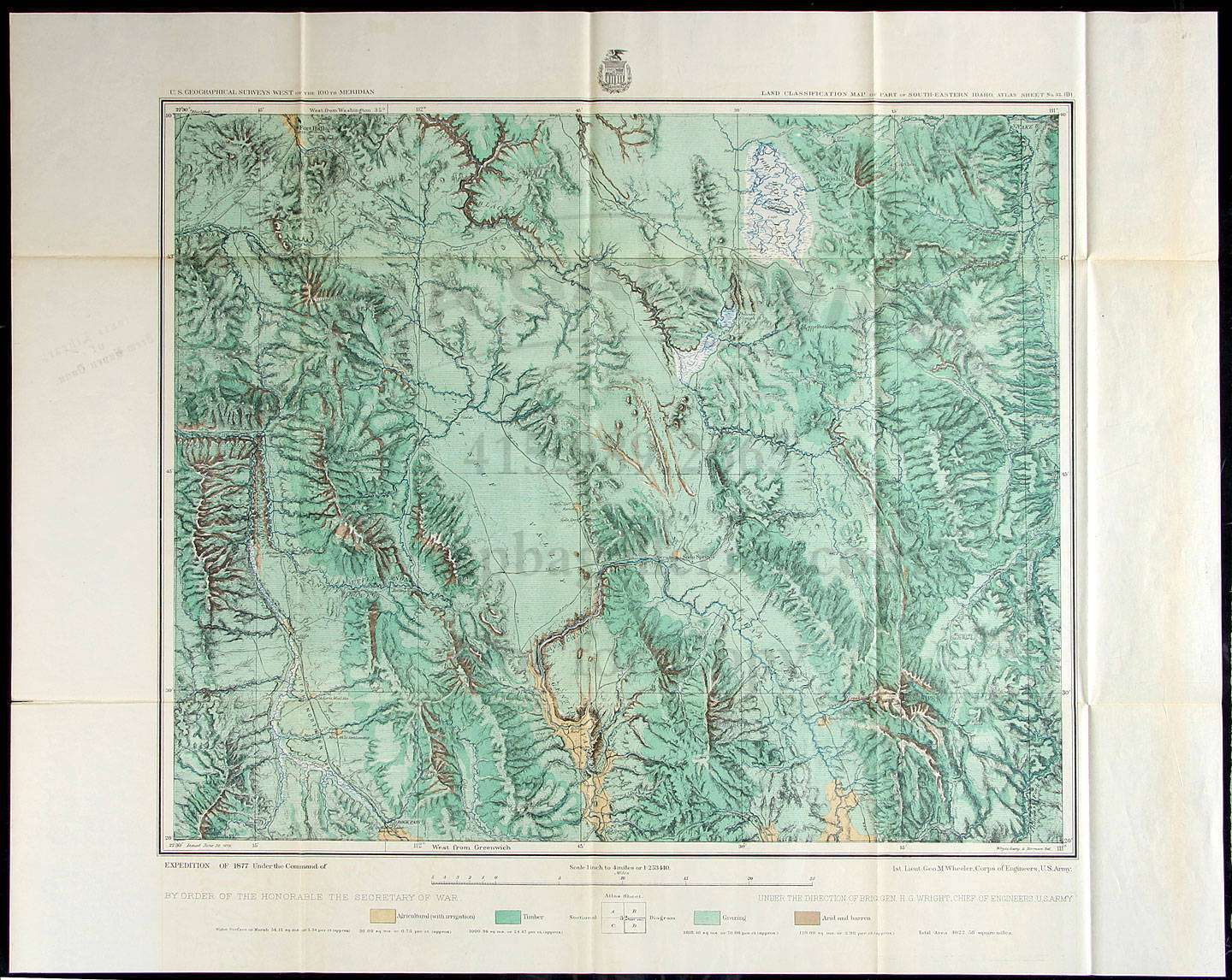 U.S. Geographical Surveys, West of 100th Meridian. Topographical and ...