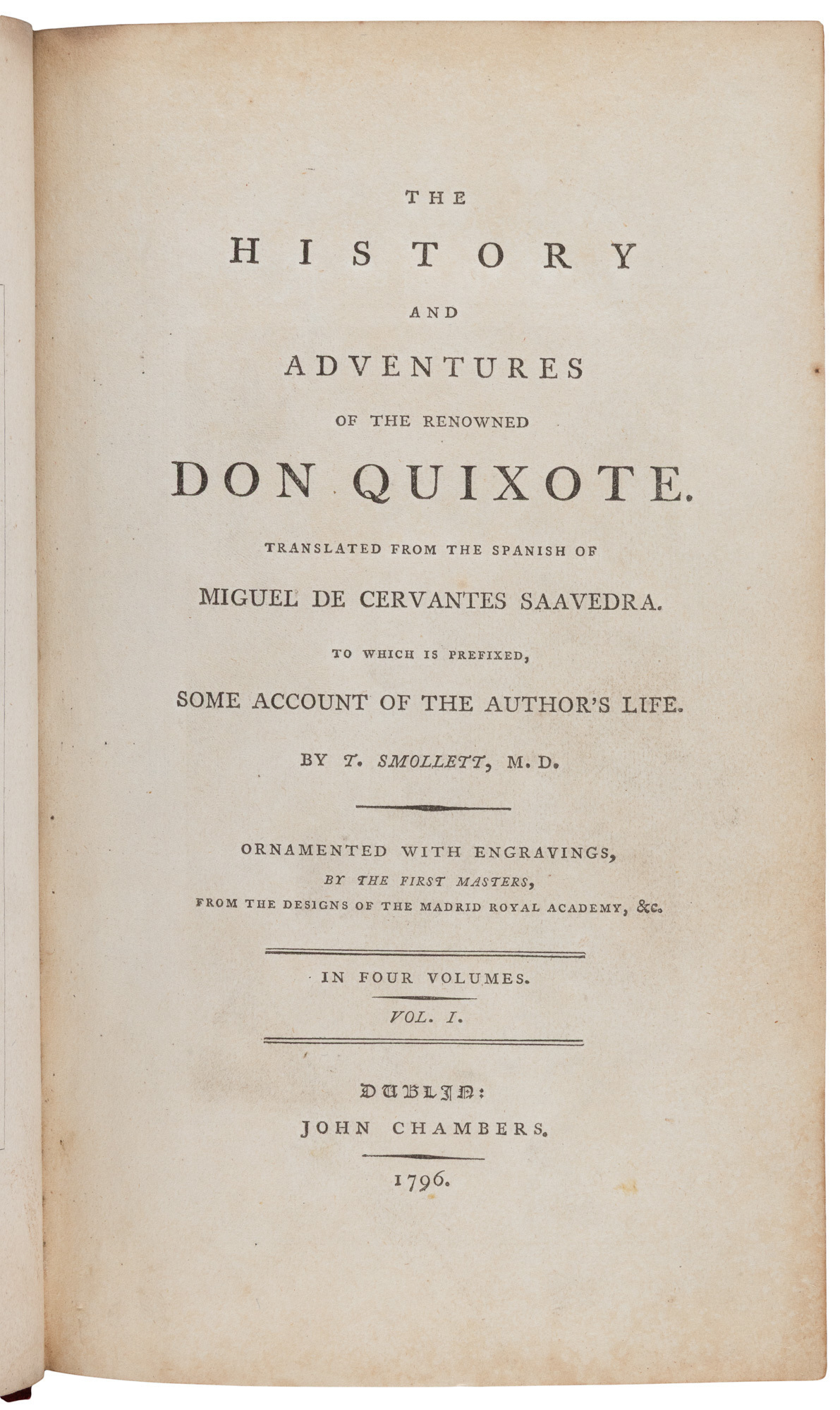 The History and Adventures of the Renowned Don Quixote