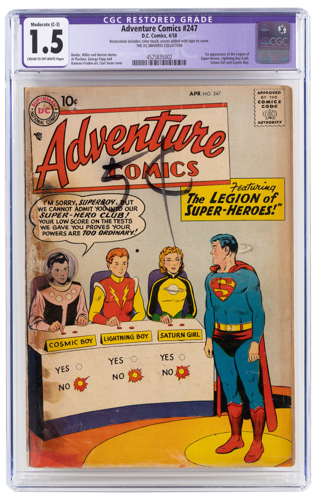 ADVENTURE COMICS No. 247 * 1st Appearance: LEGION of SUPER-HEROES