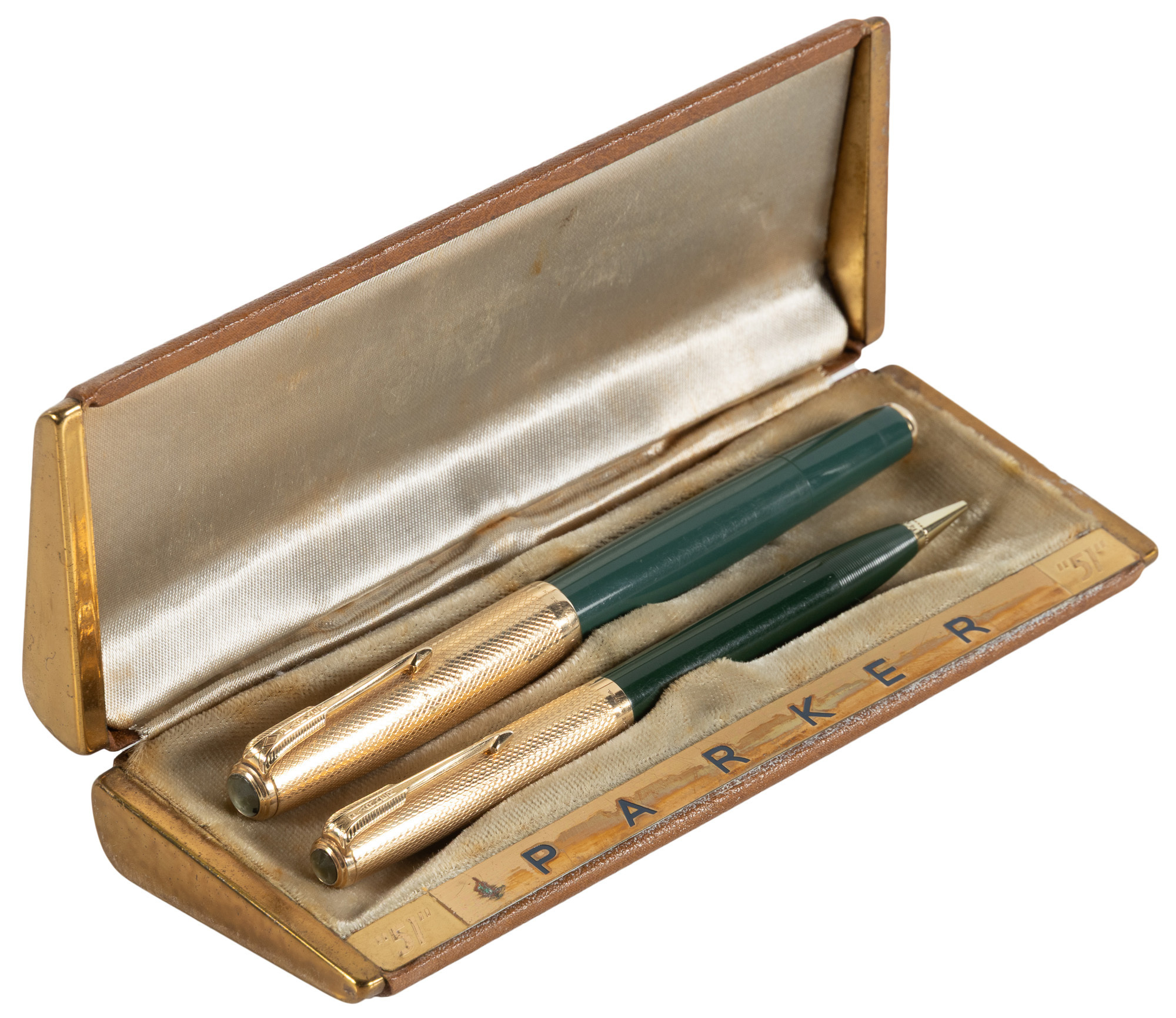 PARKER 51: Vacumatic Nassau Green Fountain Pen and Propelling Pencil ...