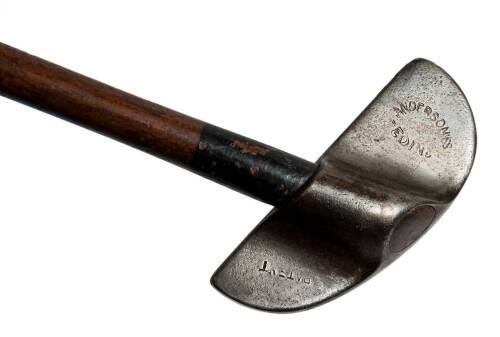 Anderson patent center shafted iron, with crescent club face