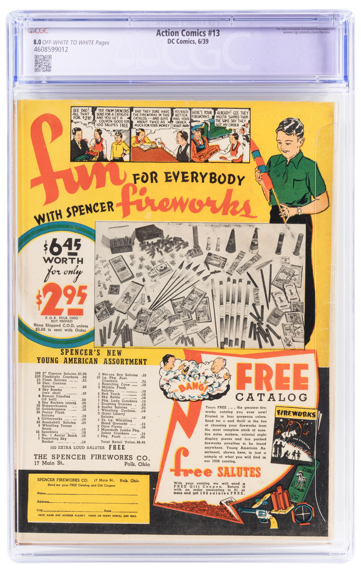 ACTION COMICS No. 13 * 1st Appearance: ULTRA-HUMANITE