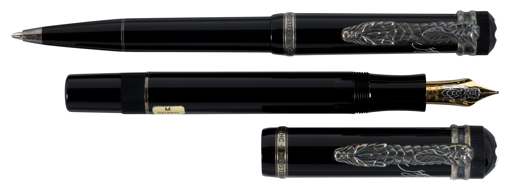 MONTBLANC: Imperial Dragon Fountain Pen and Propelling Pencil * Set of ...