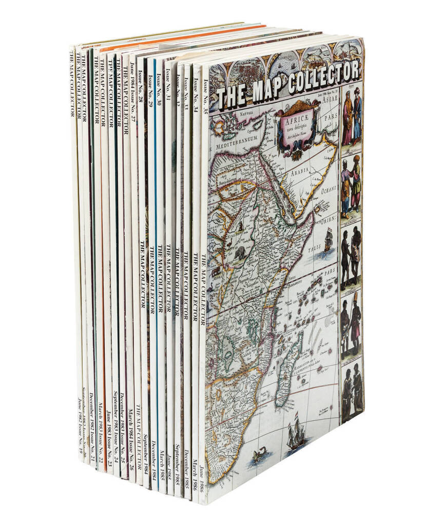 Collection of The Map Collector, Mercator's World, and Mapforum magazines