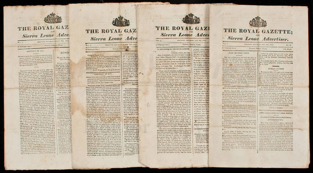 1819 First newspapers at African colony for freed slaves - The Royal ...