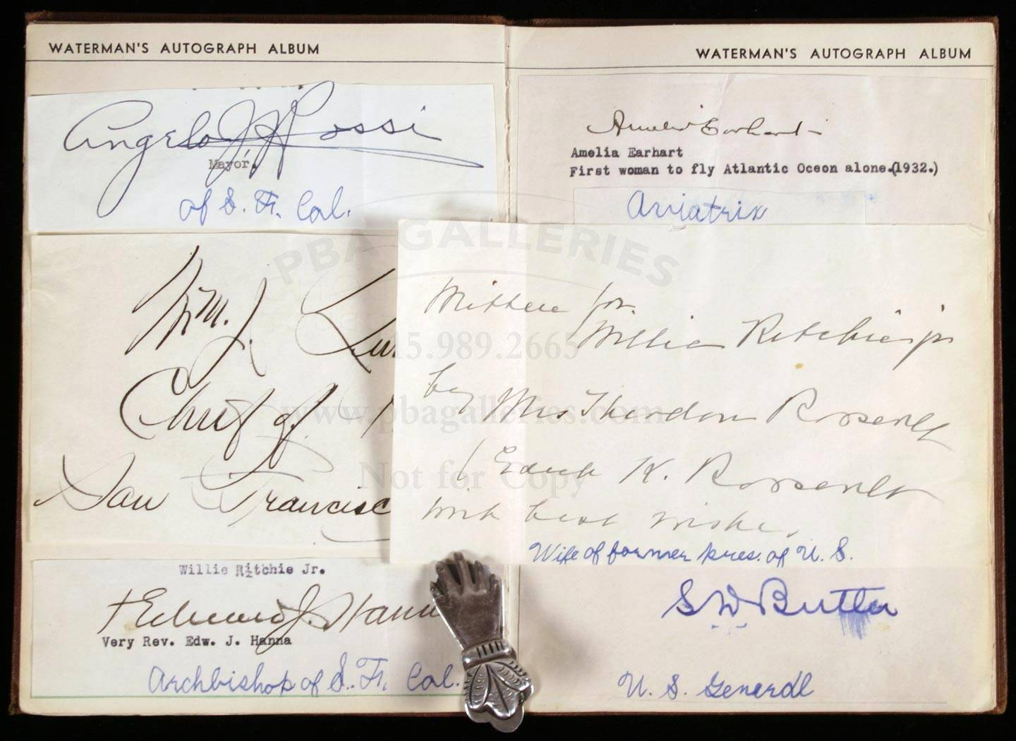 Album of autographs collected by Geary Steffen, aka Willie Ritchie, Jr.