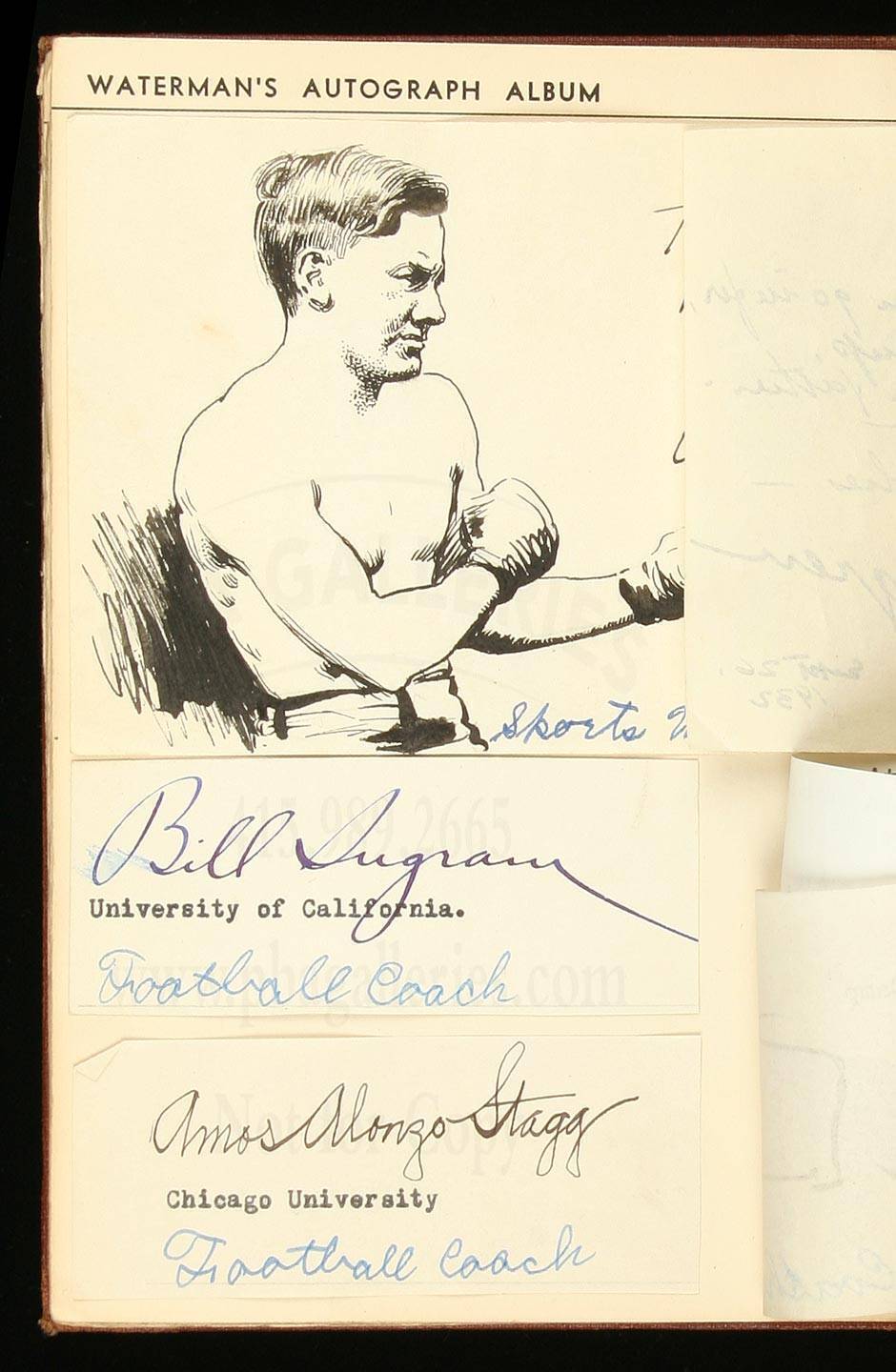 Album of autographs collected by Geary Steffen, aka Willie Ritchie, Jr.