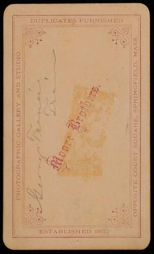 Carte-de-visite photograph of Train, inscribed and signed on the image