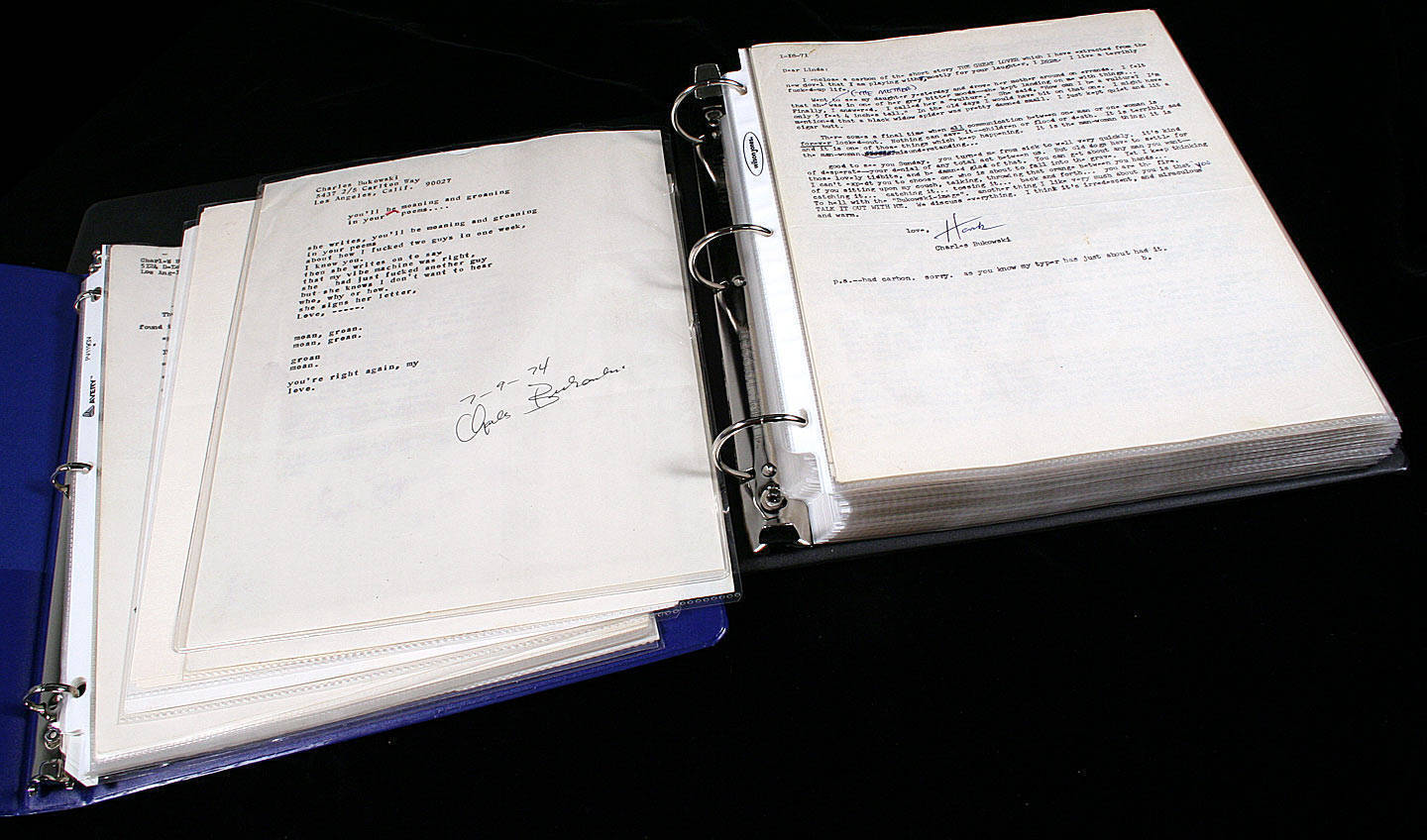 Bukowski’s unpublished love letters to Linda King (all that are known ...